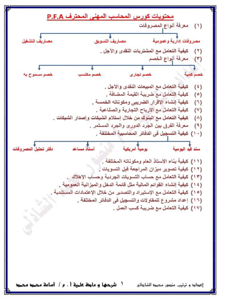 Pfa Account Course | PDF