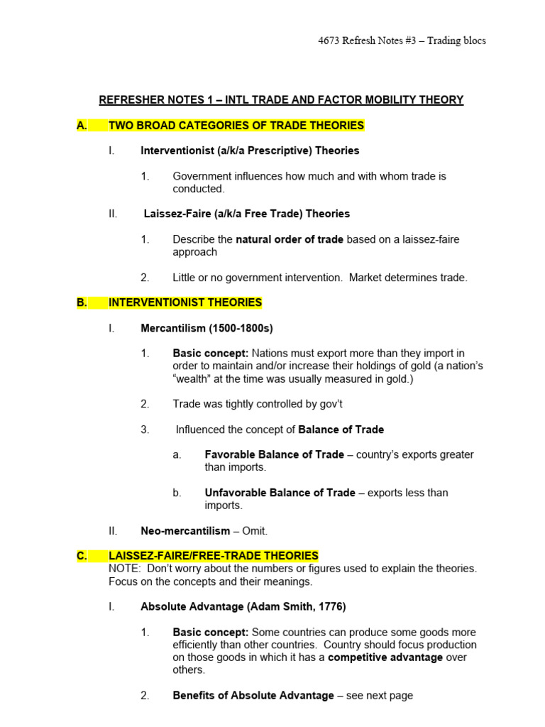 4673 REFRESH 1 - INTL TRADE AND FACTOR MOBILITY THEORY 17th Ed | PDF