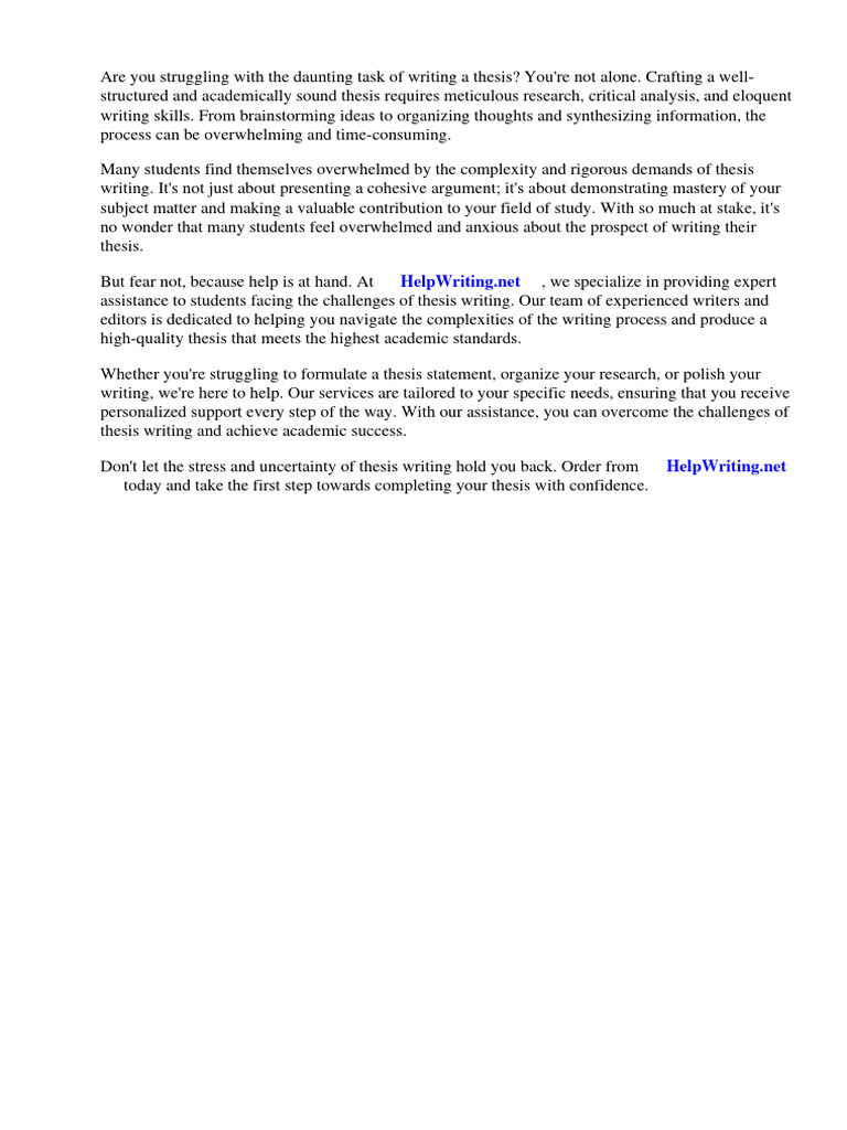 Sample Introductory Paragraph With Thesis | PDF | Essays | Thesis