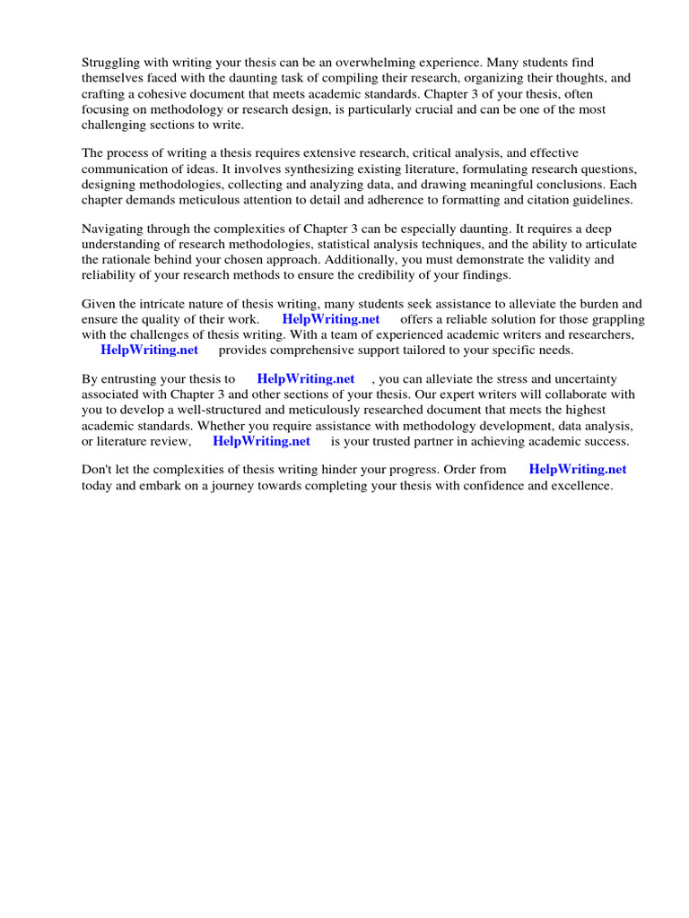 Chapter 3 Thesis PDF | PDF