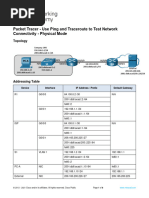 13.3.2 Lab - Use Ping and Traceroute To Test Network Connectivity | PDF ...