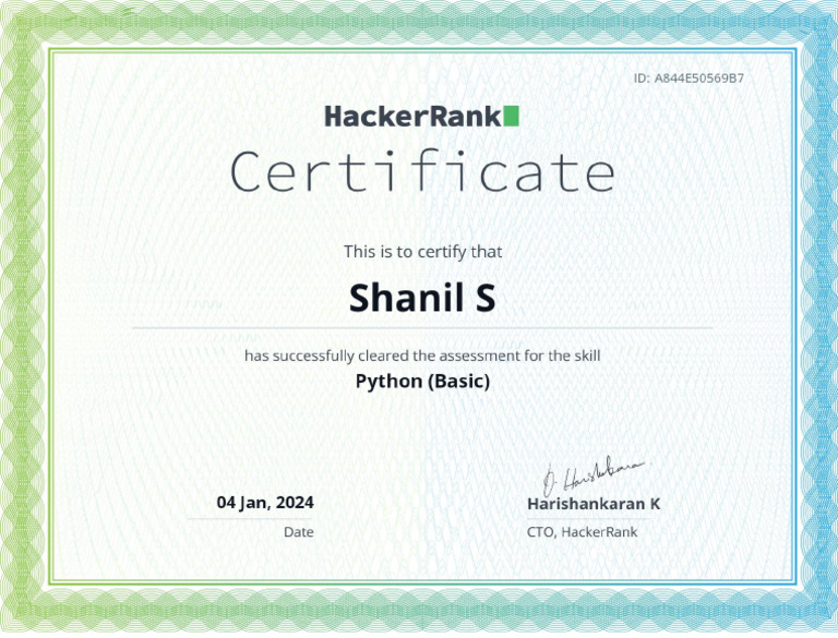 python_basic certificate | PDF