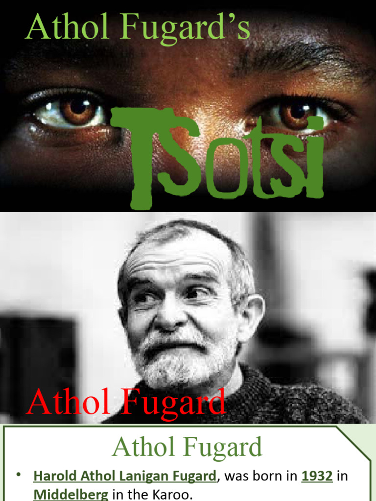 Tsotsi Intro Pptx Version 1 Pdf South Africa