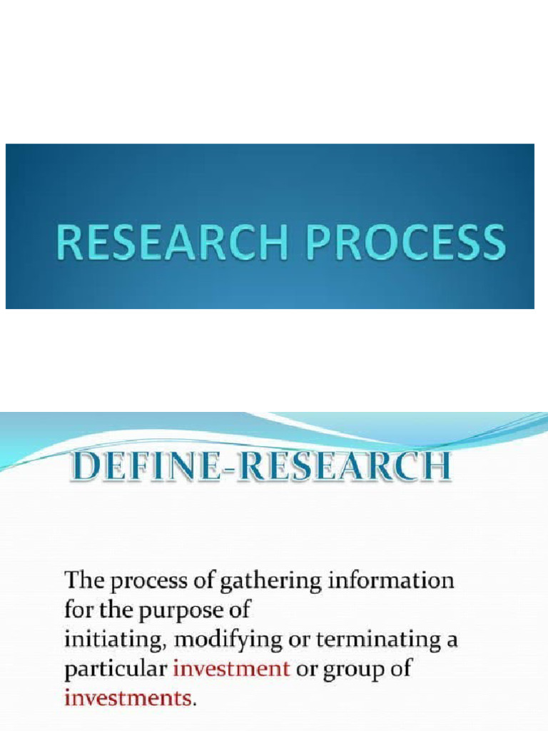 Research Process | PDF