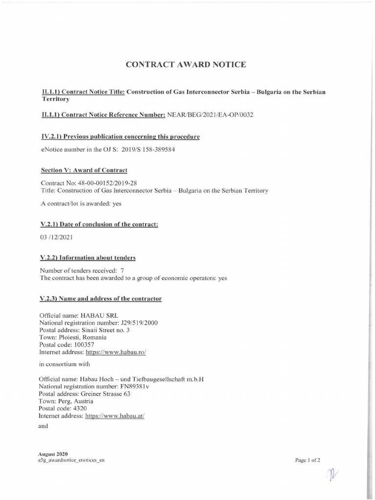 593 - 742756 - Contract Award Notice 1 | PDF