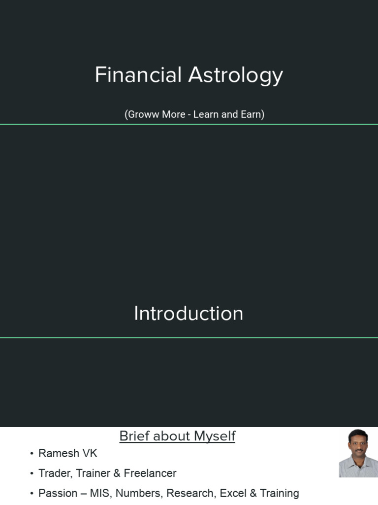 Financial Astrology | PDF | Planets In Astrology | Astrological Sign