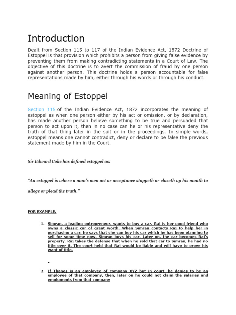 ESTOPPEL | PDF