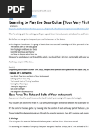 5-String Bass Notes Chart (With Fretboard Photos) - BassOx | PDF ...