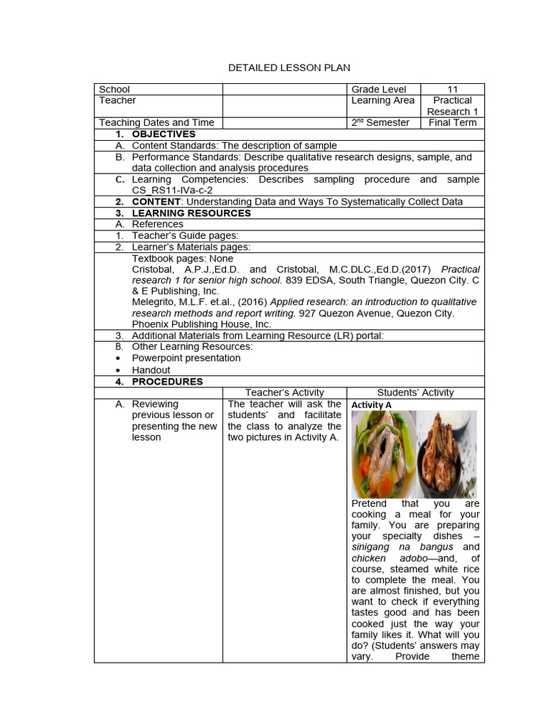 Practical Research 1 Pdf Sampling Statistics Methodology