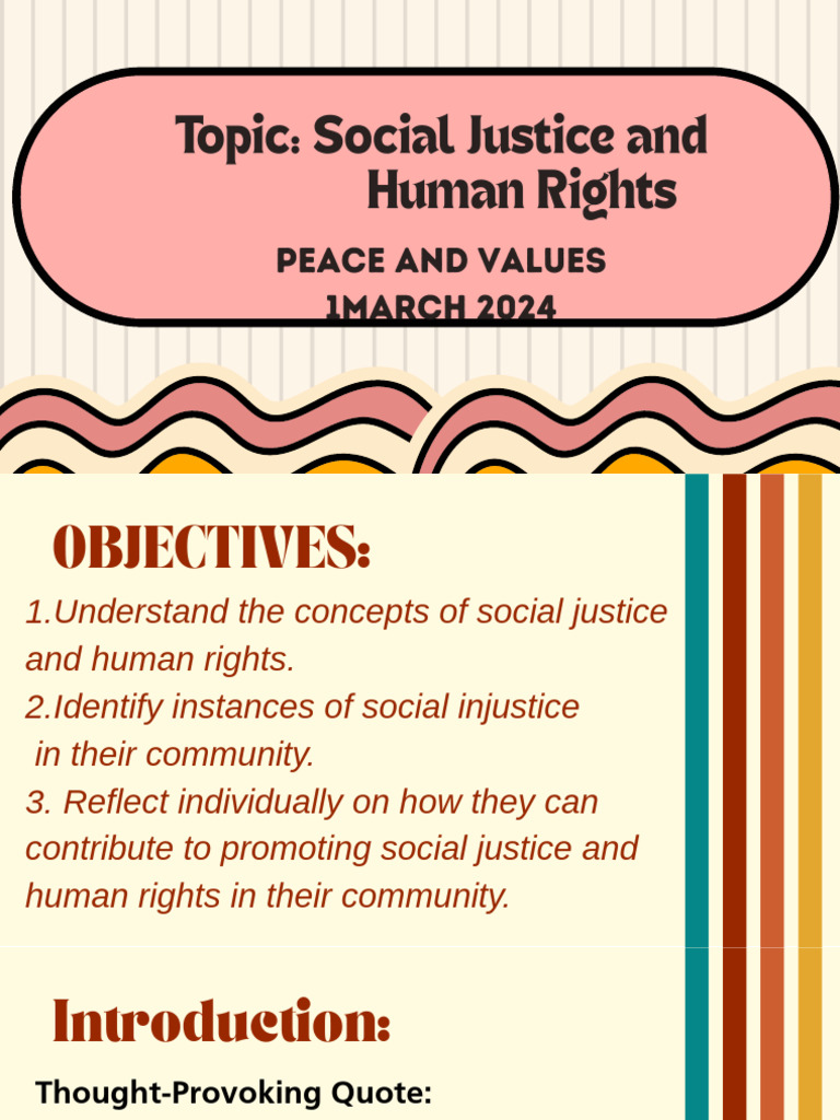 Promoting Social Justice and Equity | PDF | Equal Opportunity | Health ...