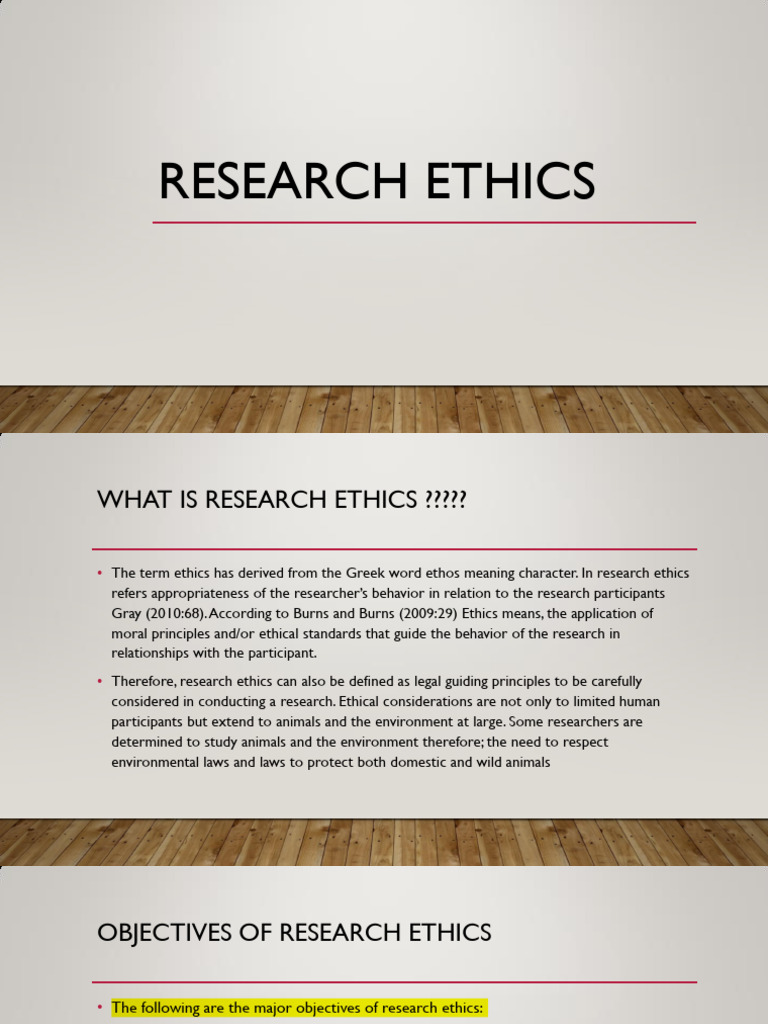 Research Ethics | PDF
