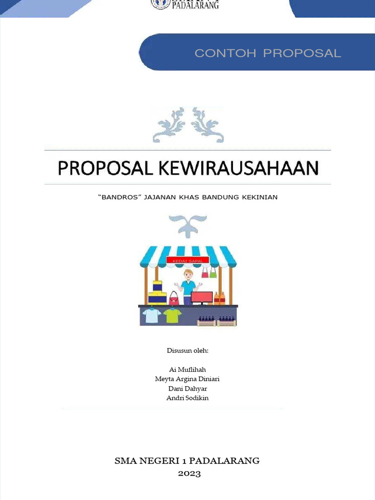CONTOH PROPOSAL Kewirausahaan | PDF