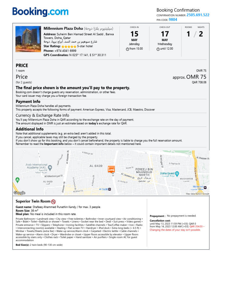 Shafeek Hotel Booking | PDF | Payments