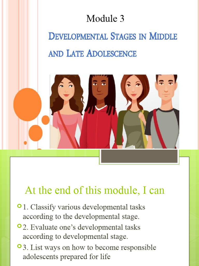 Perdev L 3 Developmental Stages | PDF | Adolescence | Child Development