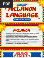 The Aklanon Language | PDF | Consonant | Vowel