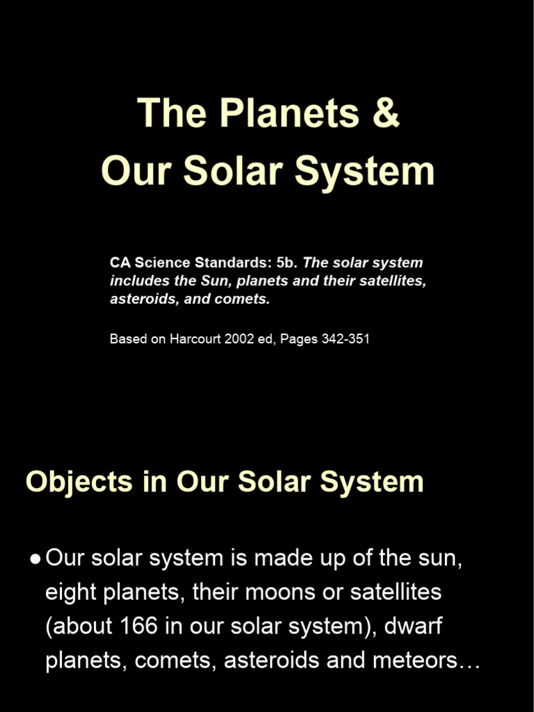 The Planets & Our Solar System | PDF | Solar System | Planets