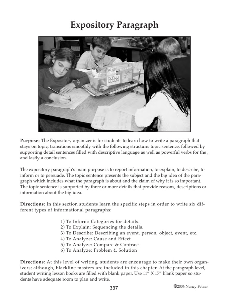 Expository Paragraphs | PDF