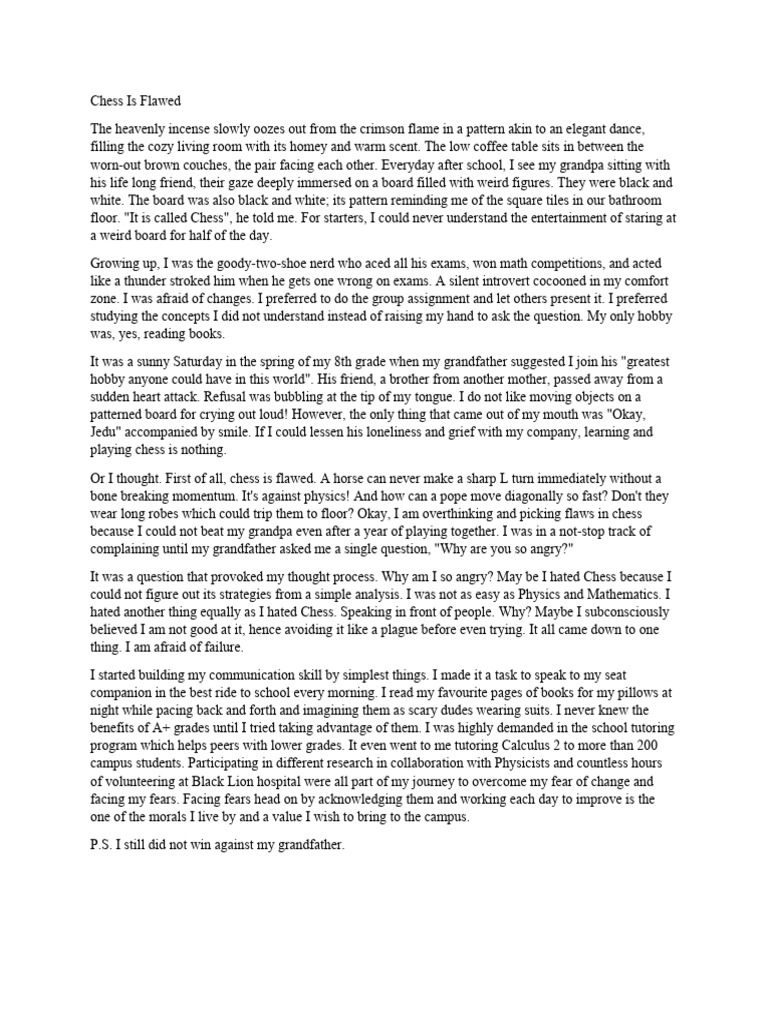 Essay Chess | PDF