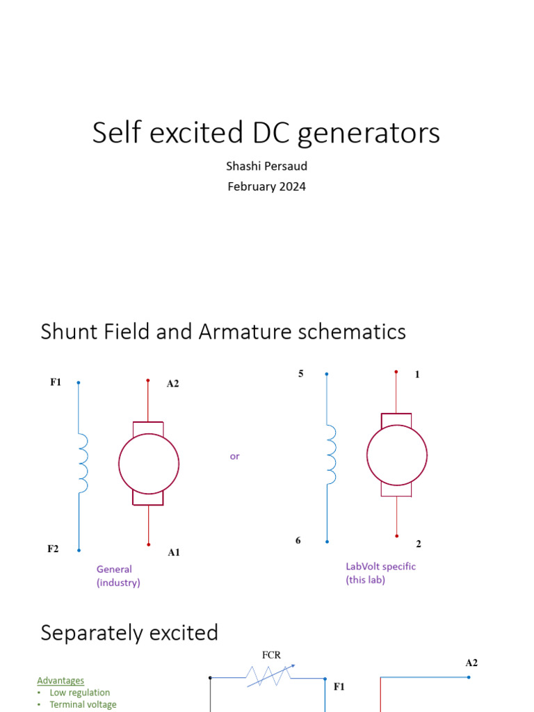 Self-Excited DC Generators Explained | PDF