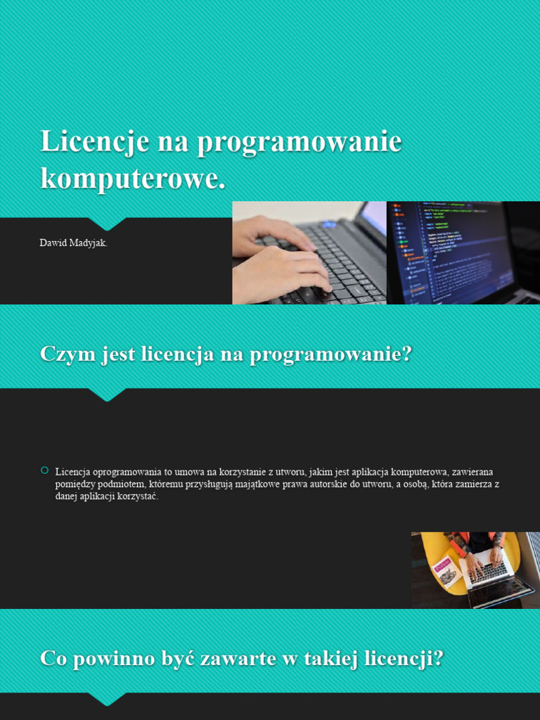 Licencje Na Programowanie Komputerowe | PDF