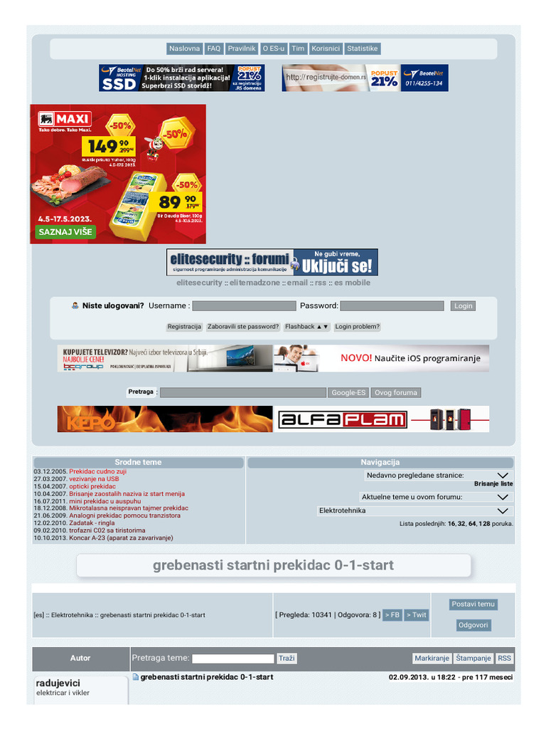 (Es) - Grebenasti Startni Prekidac 0-1-Start | PDF