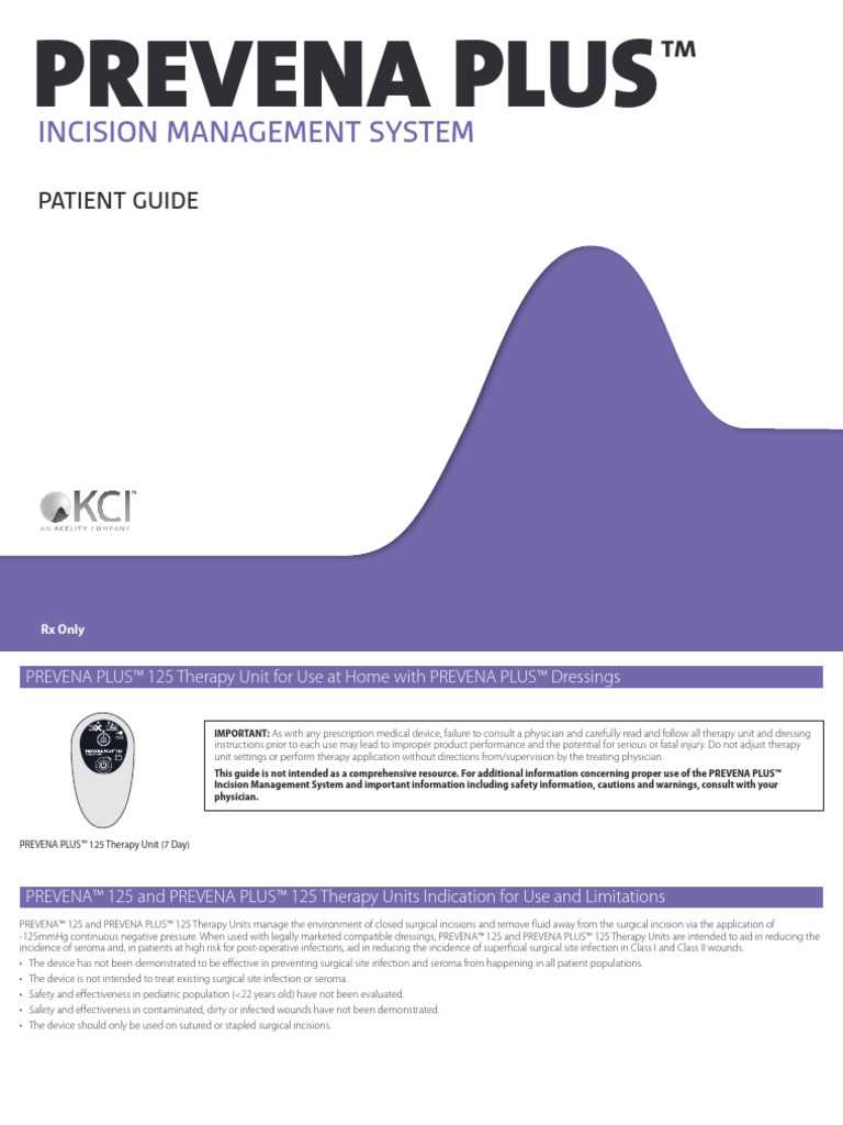 Prevena Plus 125 Manual | PDF