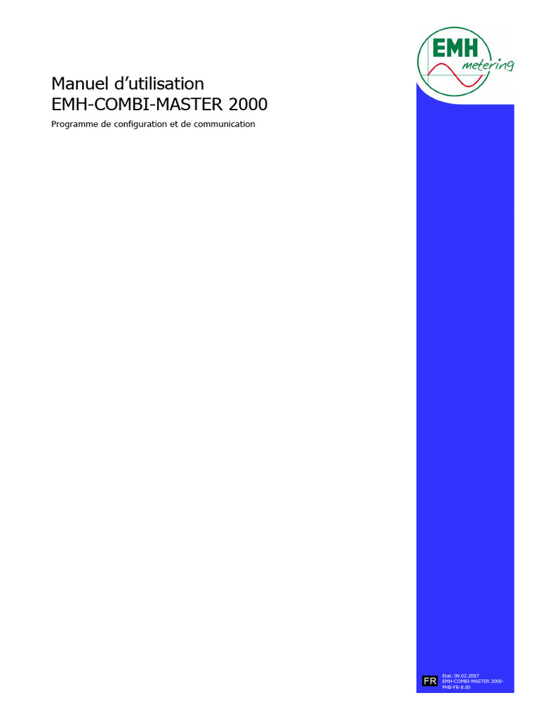Emh-Combi-Master 2000-PHB-FR-8.00 | PDF