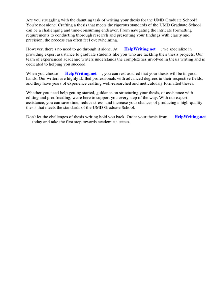 Umd Graduate School Thesis Format | PDF | Thesis | Video Games