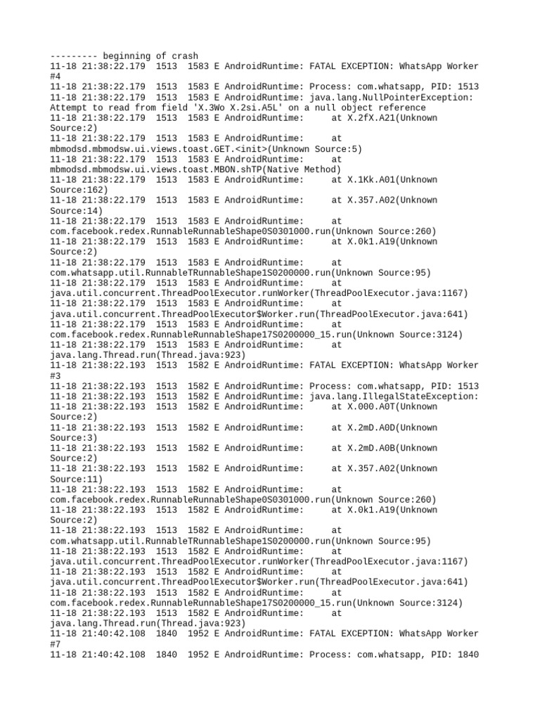 Logcat | PDF | Computers