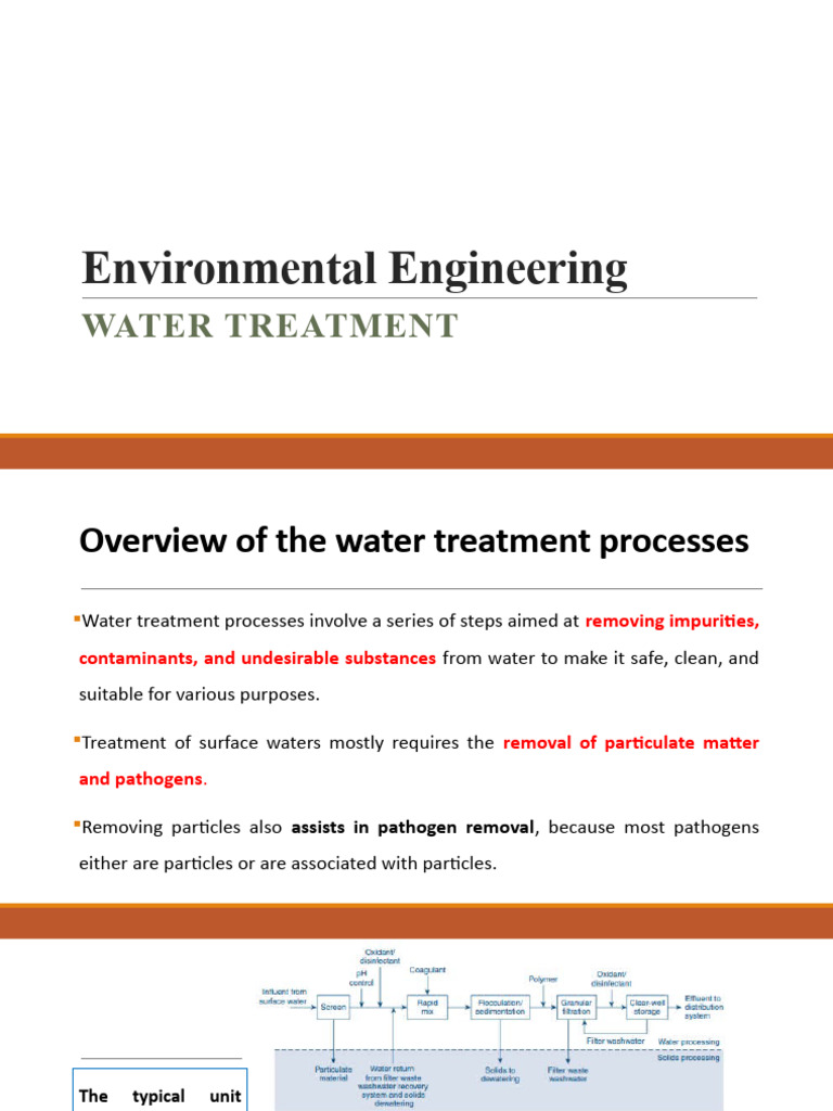 Water Treatment Processes Overview | PDF | Water Purification | Colloid