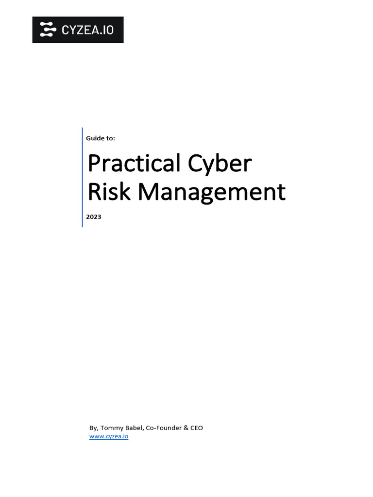 Cyber Risk Management Assessment 1708187613 Pdf Risk Management Risk