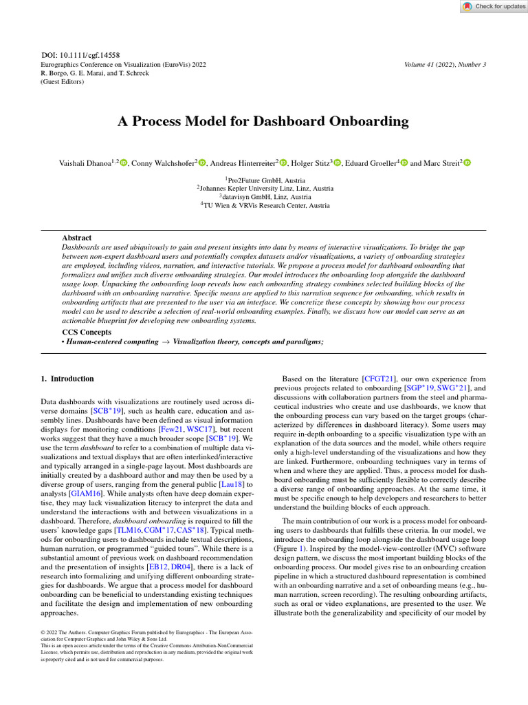 Computer Graphics Forum - 2022 - Dhanoa - A Process Model for Dashboard ...