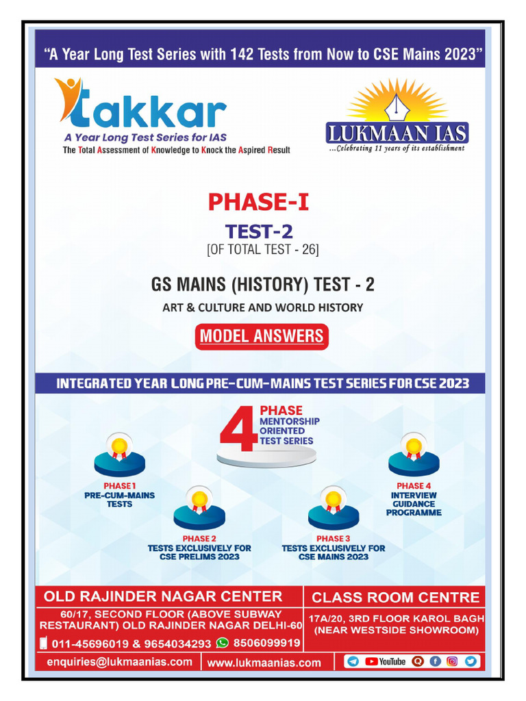 History Model Answer Test 2 | PDF | Bhakti | Vedanta