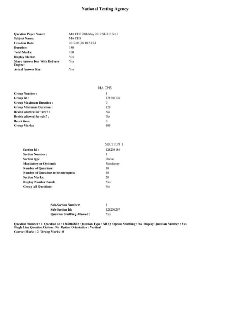 JNU MA History 2019 | PDF