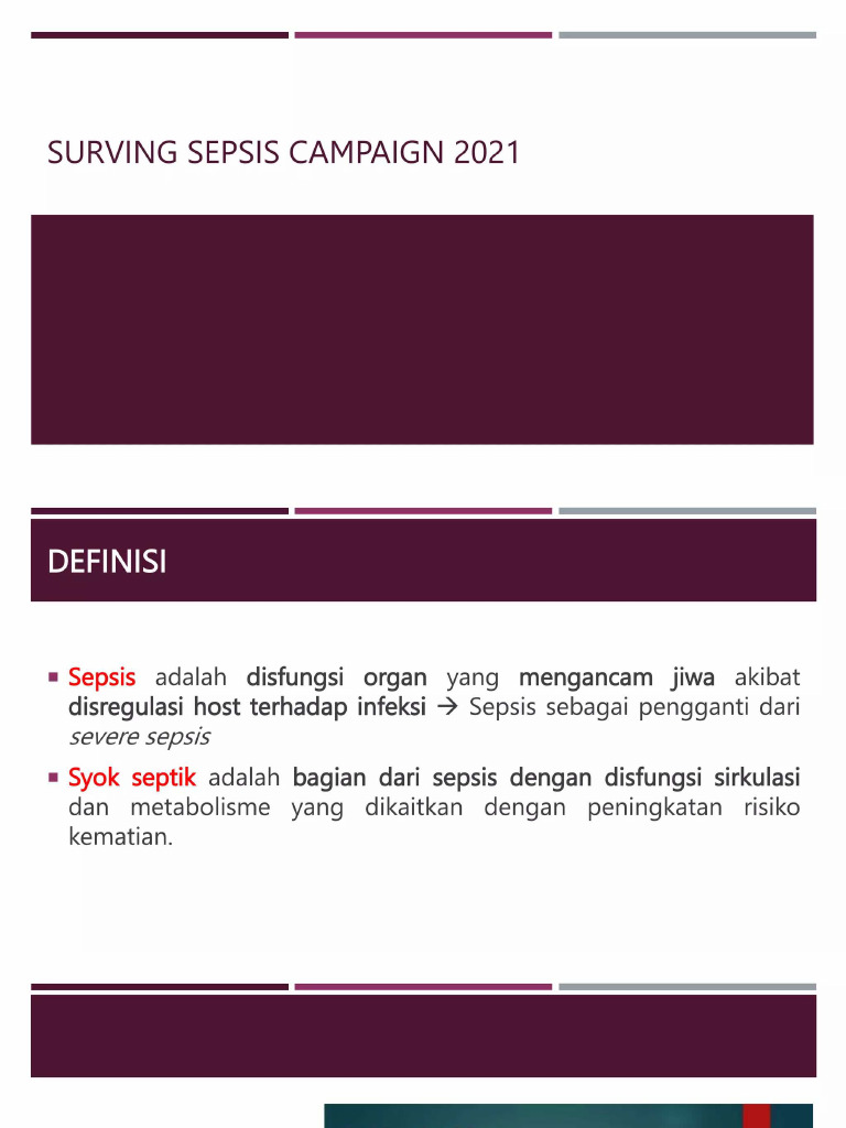 PDF Surviving Sepsis Campaign 2021pptx Compress | PDF