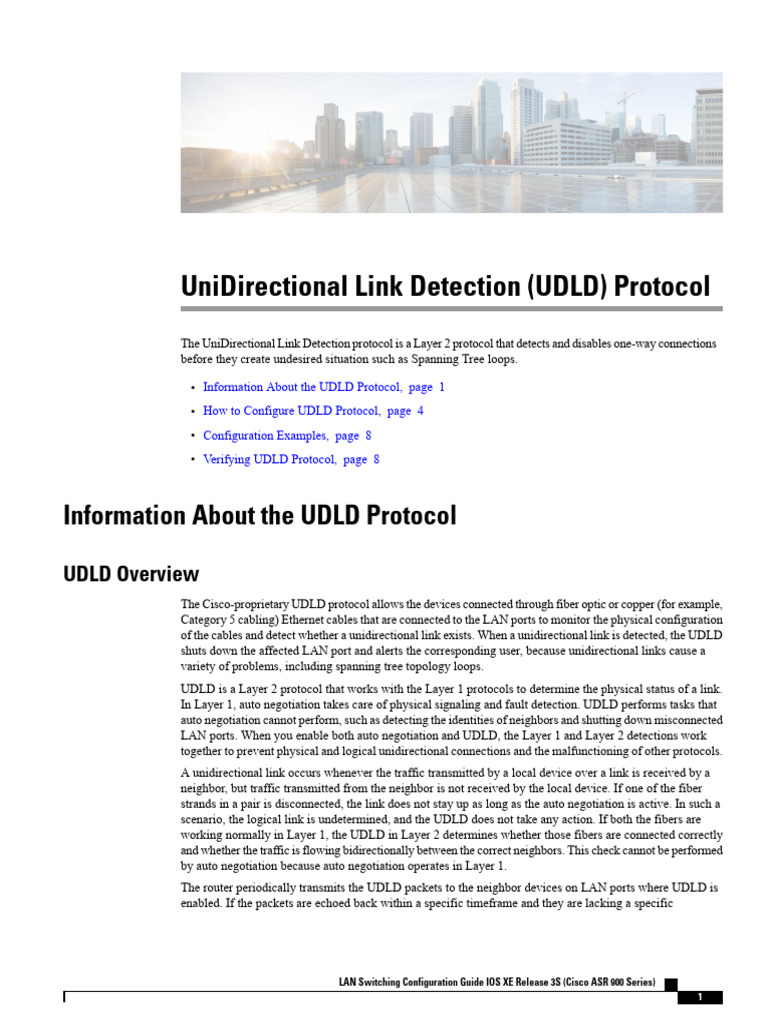 Udld | PDF | Communications Protocols | Telecommunications