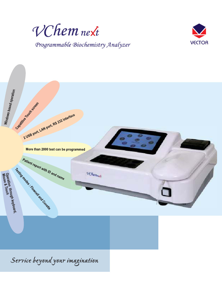 Vchem Next Biochemistry Analyser Specification | PDF