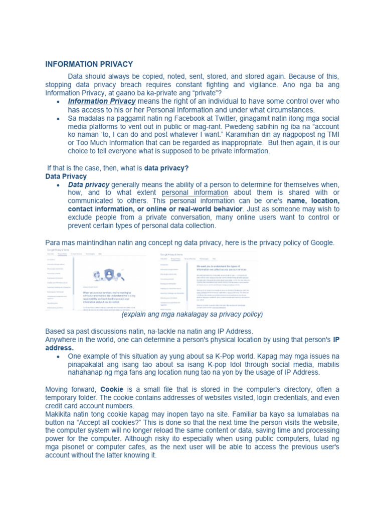 Information Privacy | PDF | Information Security | Privacy