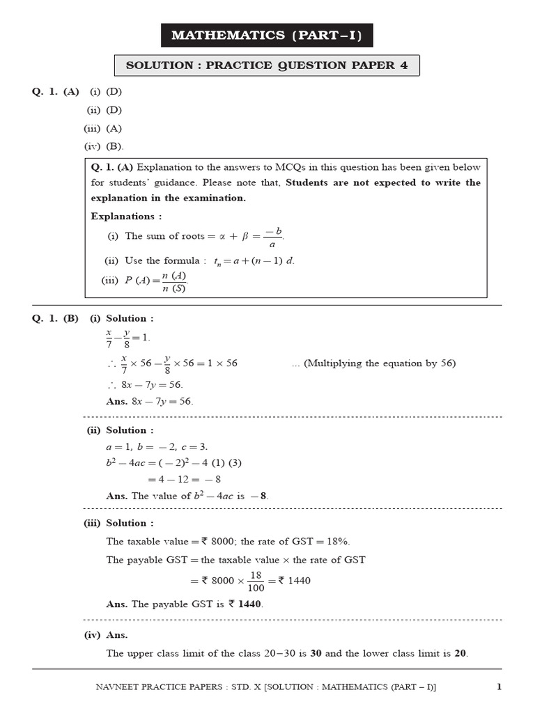 MQP Ans 04 | PDF | Equations | Mathematics