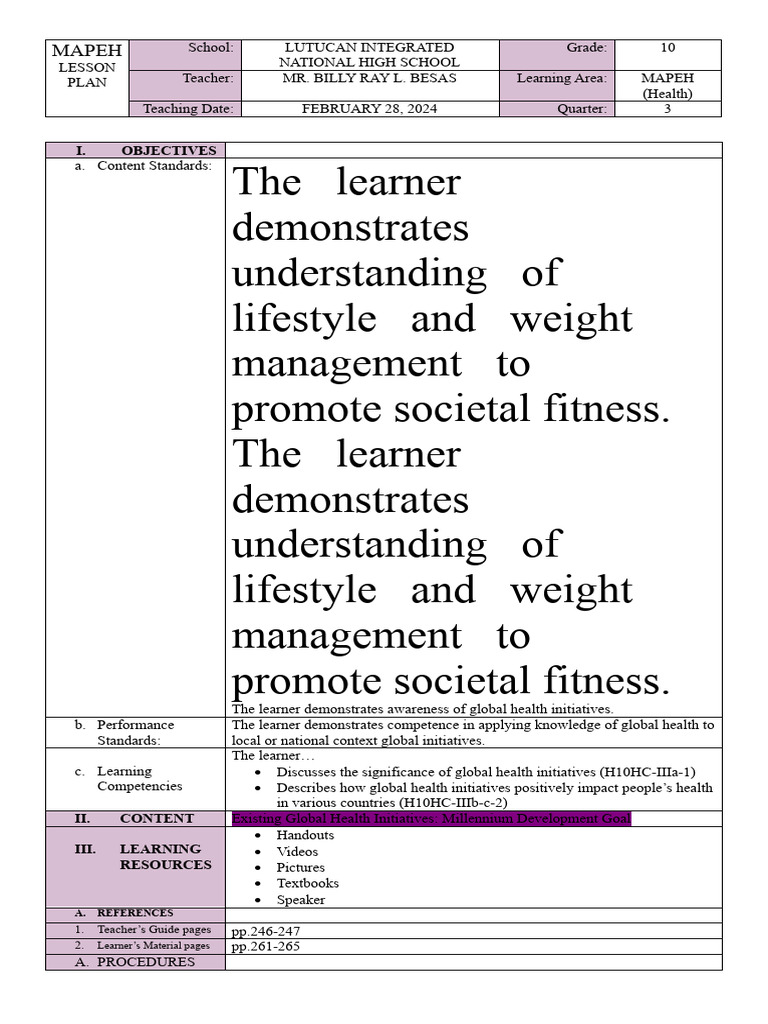 Lesson Plan FILM | PDF | Career & Growth