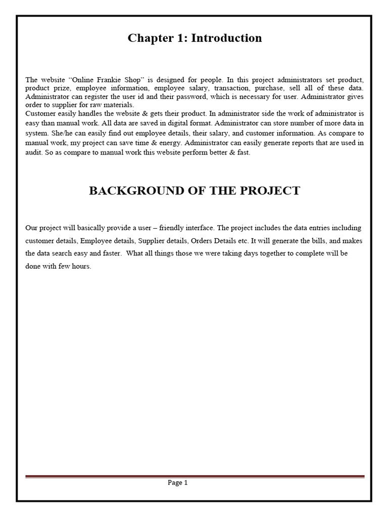 Final Documentation of Online Frankie | PDF | Databases | Application Software