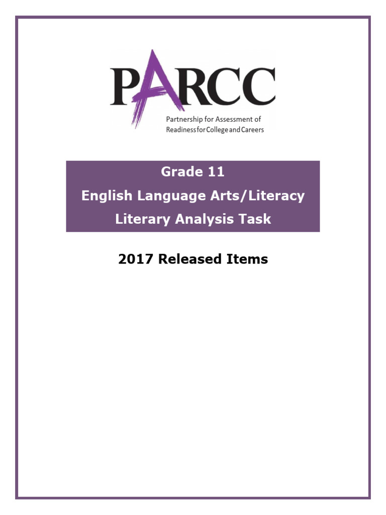 2017 Grade 11 Literary Analysis Tasks | PDF