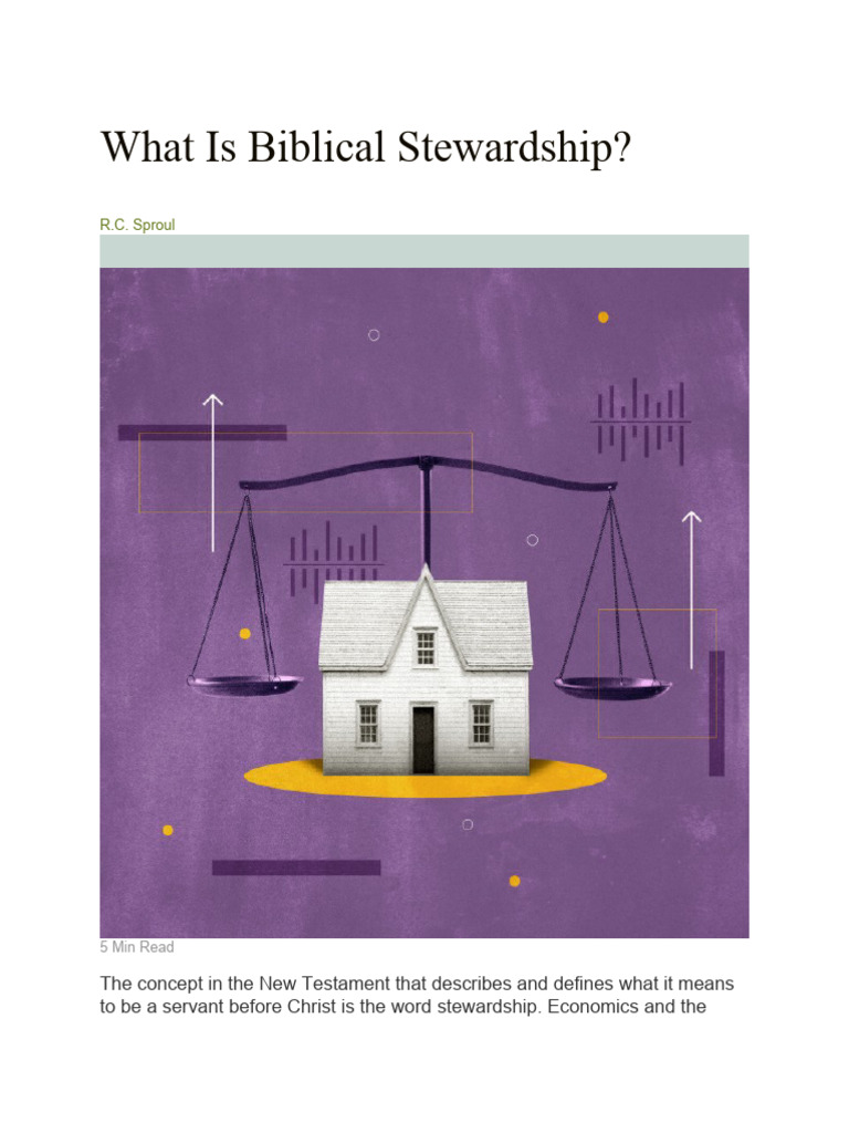 Understanding Biblical Stewardship | PDF | Genesis Creation Narrative ...