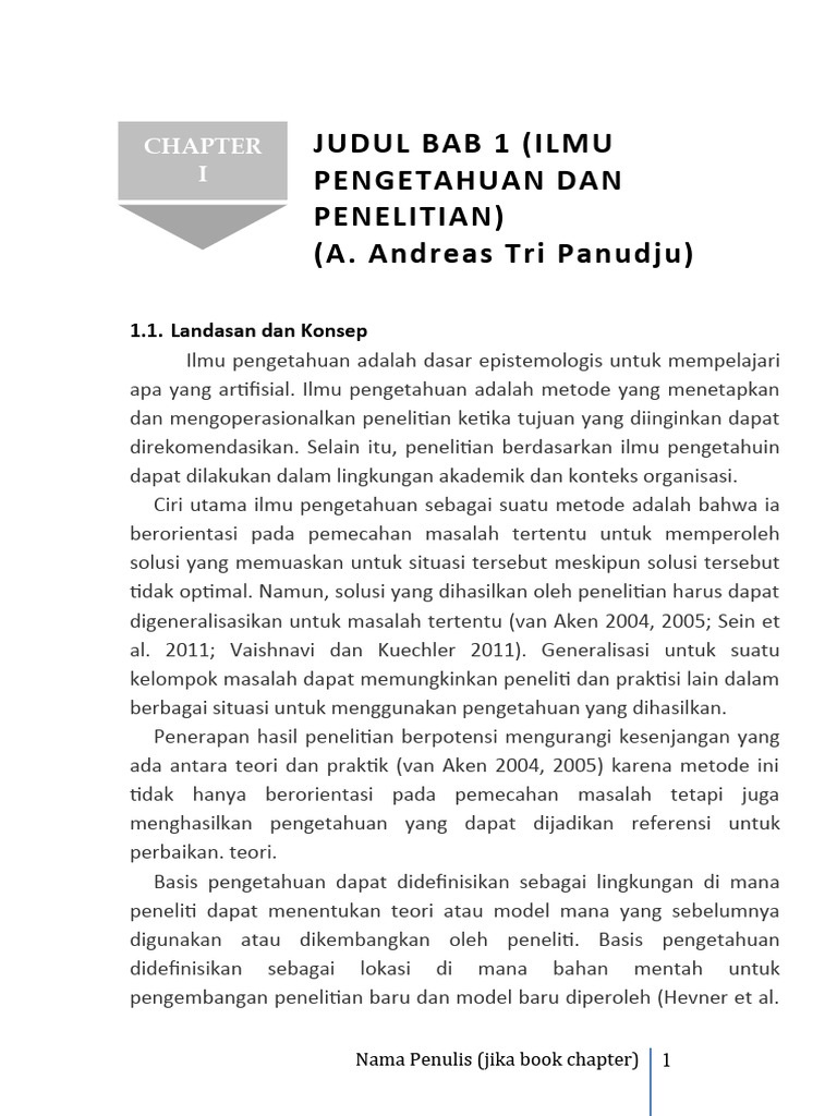 Template Buku Chapter Kolaborasi Tingang Institute - Andreas | PDF ...