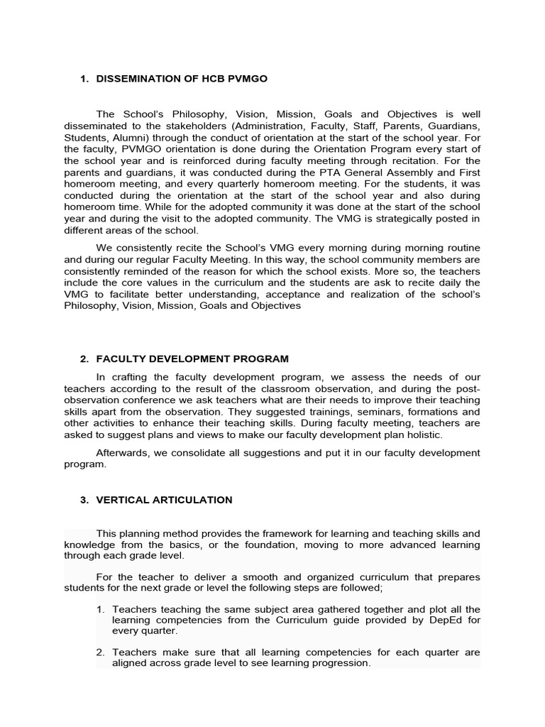 DISSEMINATION OF HCB PVMGO and Other Documents | PDF