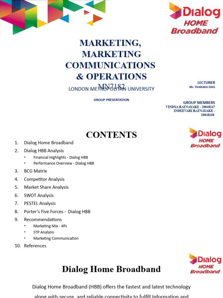 Dialog Home Broadband | PDF | Marketing | Marketing Communications