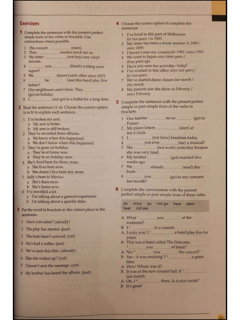 Grammar Extra Practice | PDF