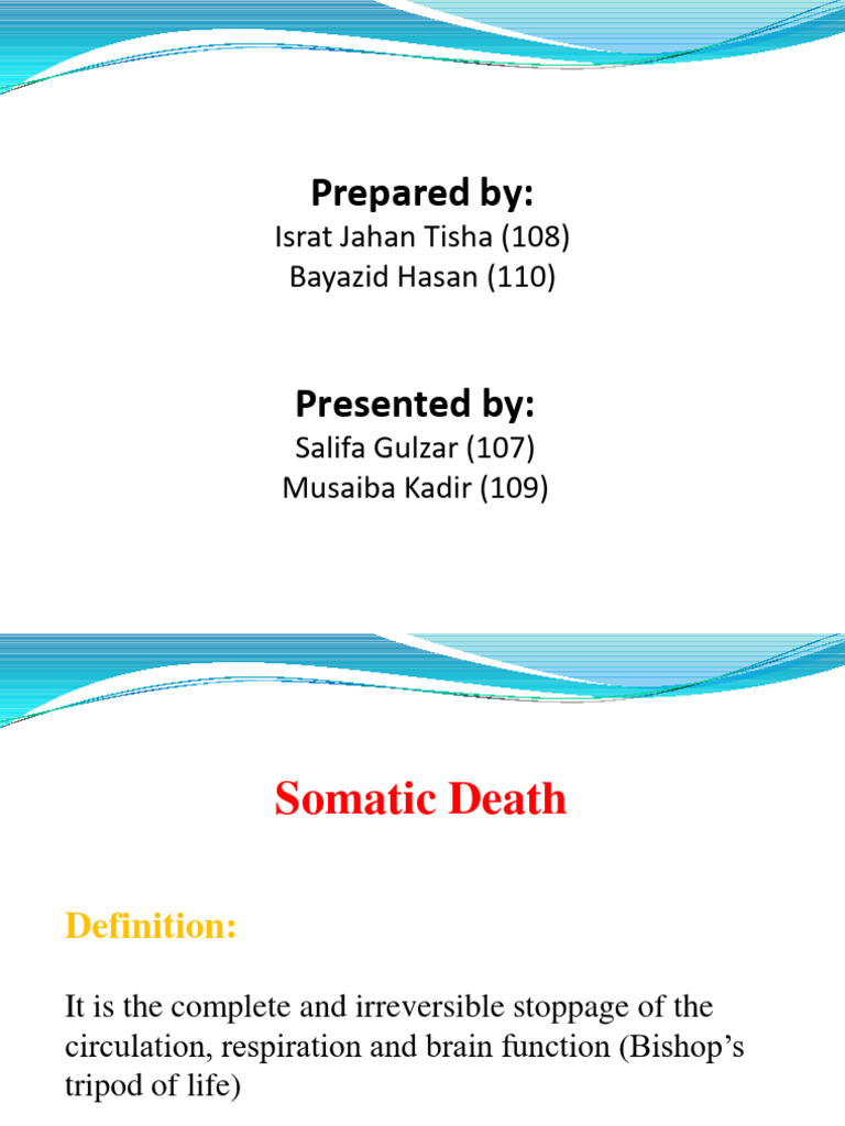 Understanding Somatic and Molecular Death | PDF