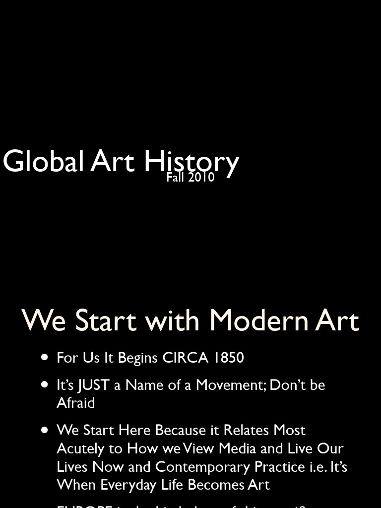 Global Art History Part 1 | PDF | Édouard Manet | Claude Monet
