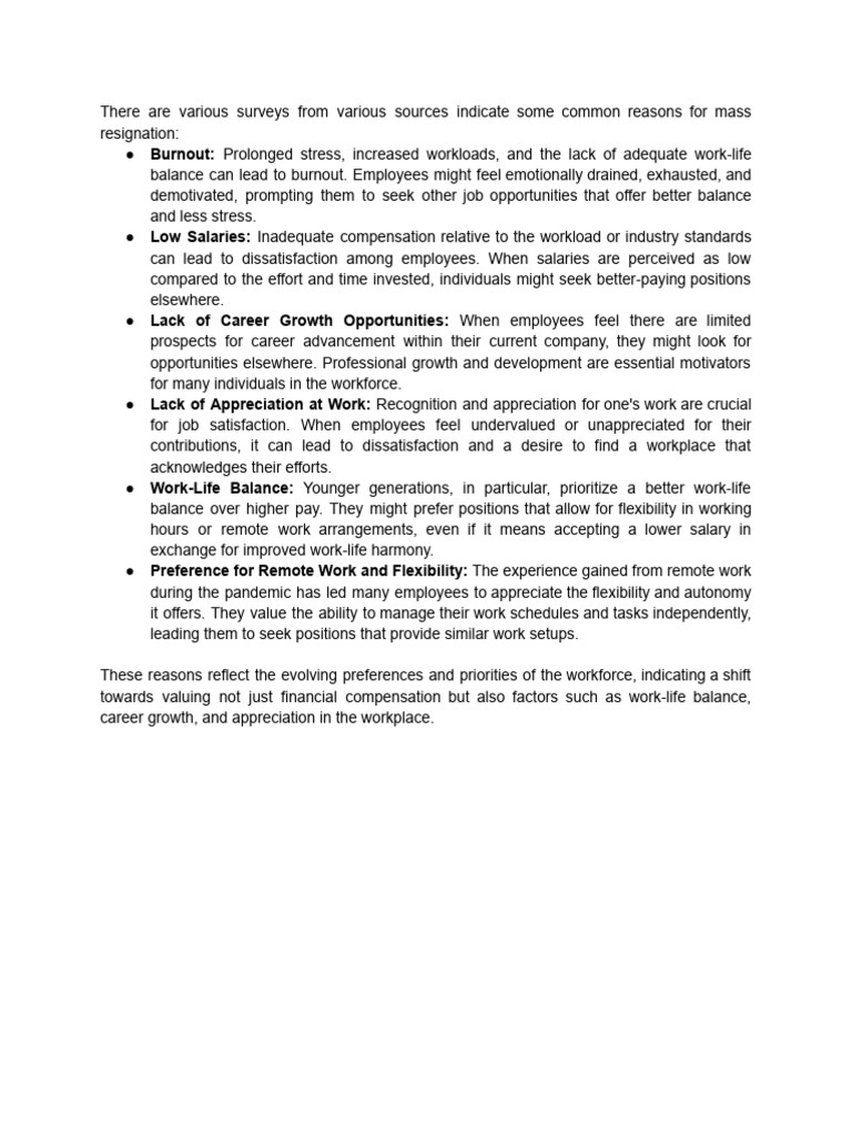 Mass Resignation | PDF